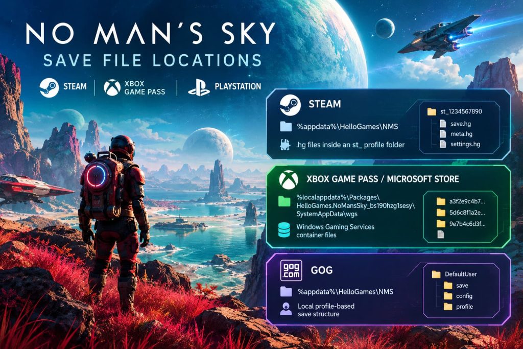 No Man's Sky Save File Locations & Fix Guide (2026): Steam, Xbox Game ...